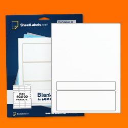 7.25”x1”, 7.25”x2.5” Integrated White Gloss Weatherproof Inkjet Labels ...