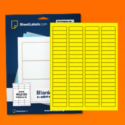 1.75x0.5 Return Address Yellow Labels - SL105-TY
