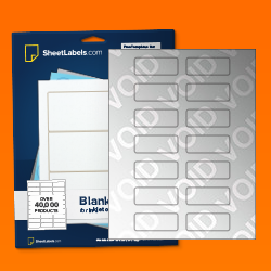 2.5x1 Tamperproof VOID Silver Polyester Labels - SL1091-SVP