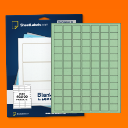 0.875x1 Pastel Green Labels - SL1156-PSTLG