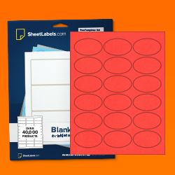 2.5x1.5 Oval Red Labels - SL1501-TR | SheetLabels.com®