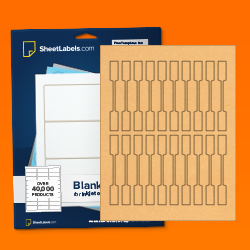 0.5x4.345 Tan Labels - SL1503-TT | SheetLabels.com®