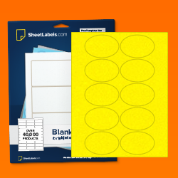 2x3 Oval Yellow Labels - SL1550-TY | SheetLabels.com®