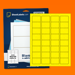 1.75x1.25 Yellow Labels - SL701-TY | SheetLabels.com®