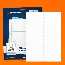 8.5x12 Vertical Back-Slit Labels - SL7111VS - 1 Back Slit