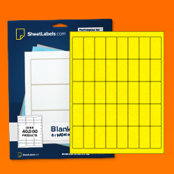 1x2 Yellow Labels - SL787-TY | SheetLabels.com®