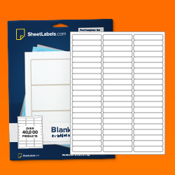 2.625x0.5 Gray Labels - SL831-TGRAY | SheetLabels.com®