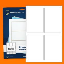 5x7.5 on 17 Sheet Vinyl Laser Weatherproof Labels - SL9045 -XL