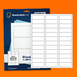 2.5x0.875 Green Labels - SL958-TG | SheetLabels.com®