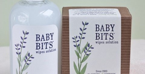Baby Bits Wipes: White Polyester Weatherproof Labels | SheetLabels.com