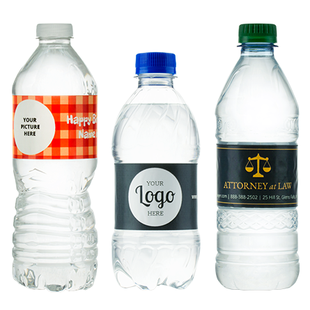 Business Water Bottle Labels - Fast & Easy | SheetLabels.com®