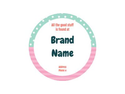 Round Bakery Label Design Templates - Design Free Online